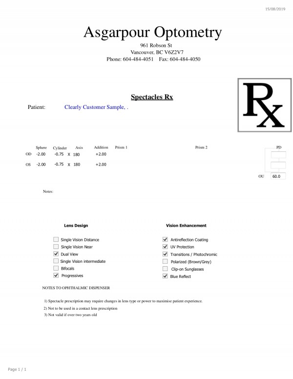 How to read eye prescription: Glasses and contact lenses | Clearly